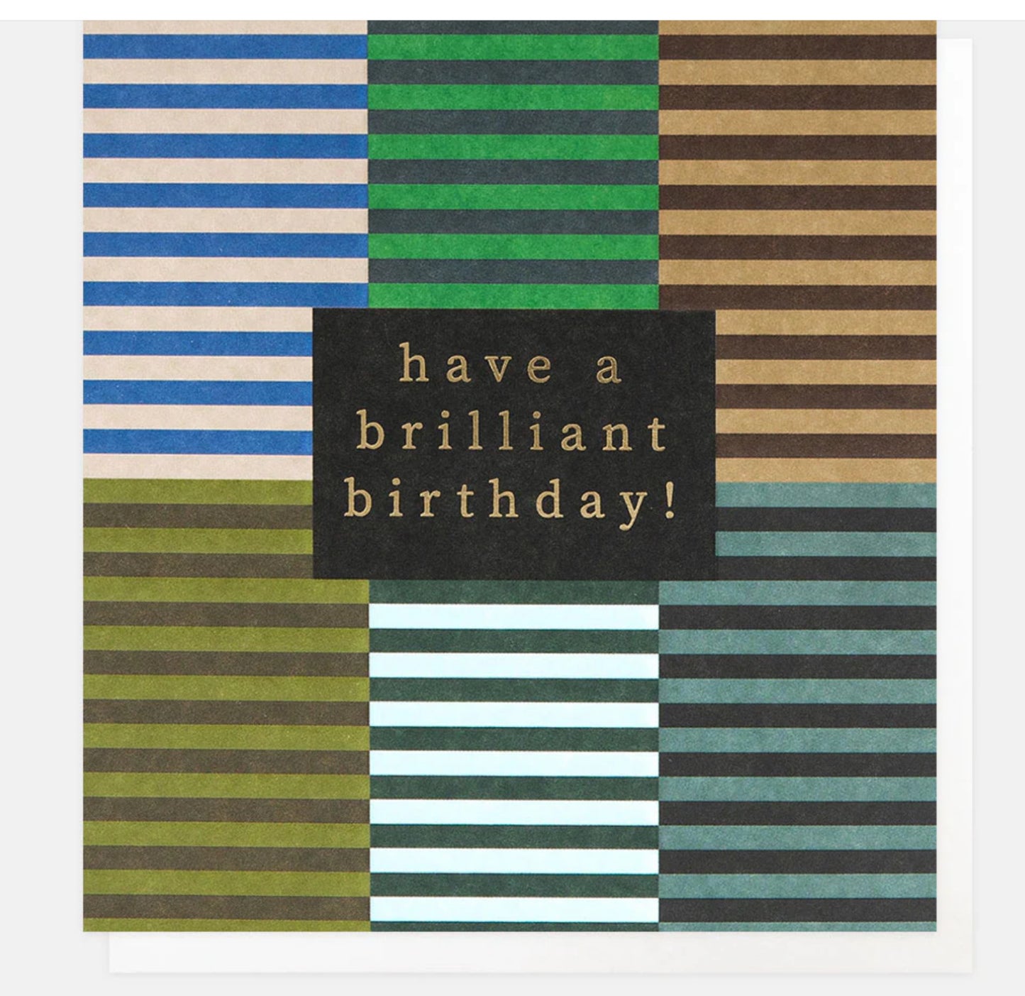 Patchwork Stripe Brilliant Birthday Card – Sands and Fagans